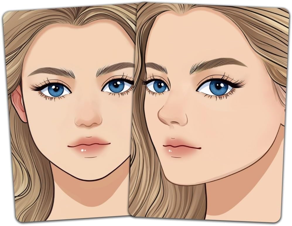 2pcs Face Painting Practice Board Reusable Makeup Practice A4 Size Mannequin Face Body Painting ...