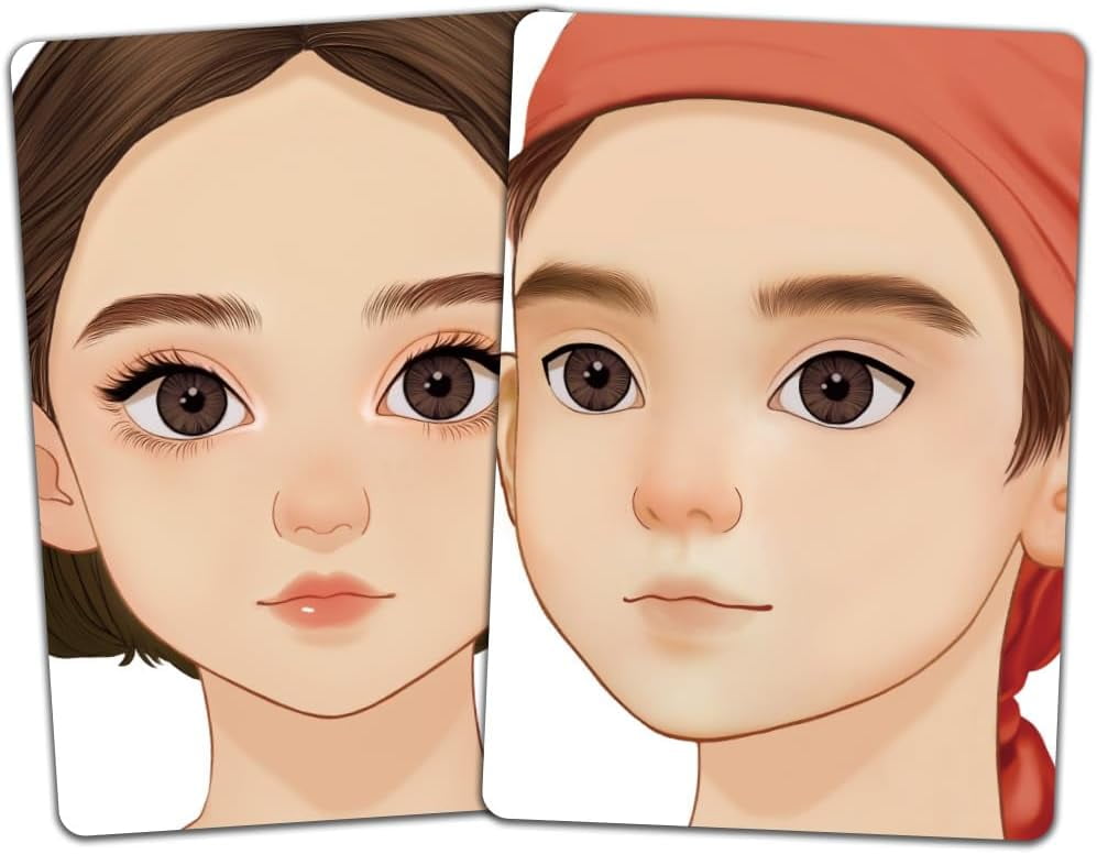 2pcs Face Painting Practice Board Reusable Makeup Practice Mannequin ...