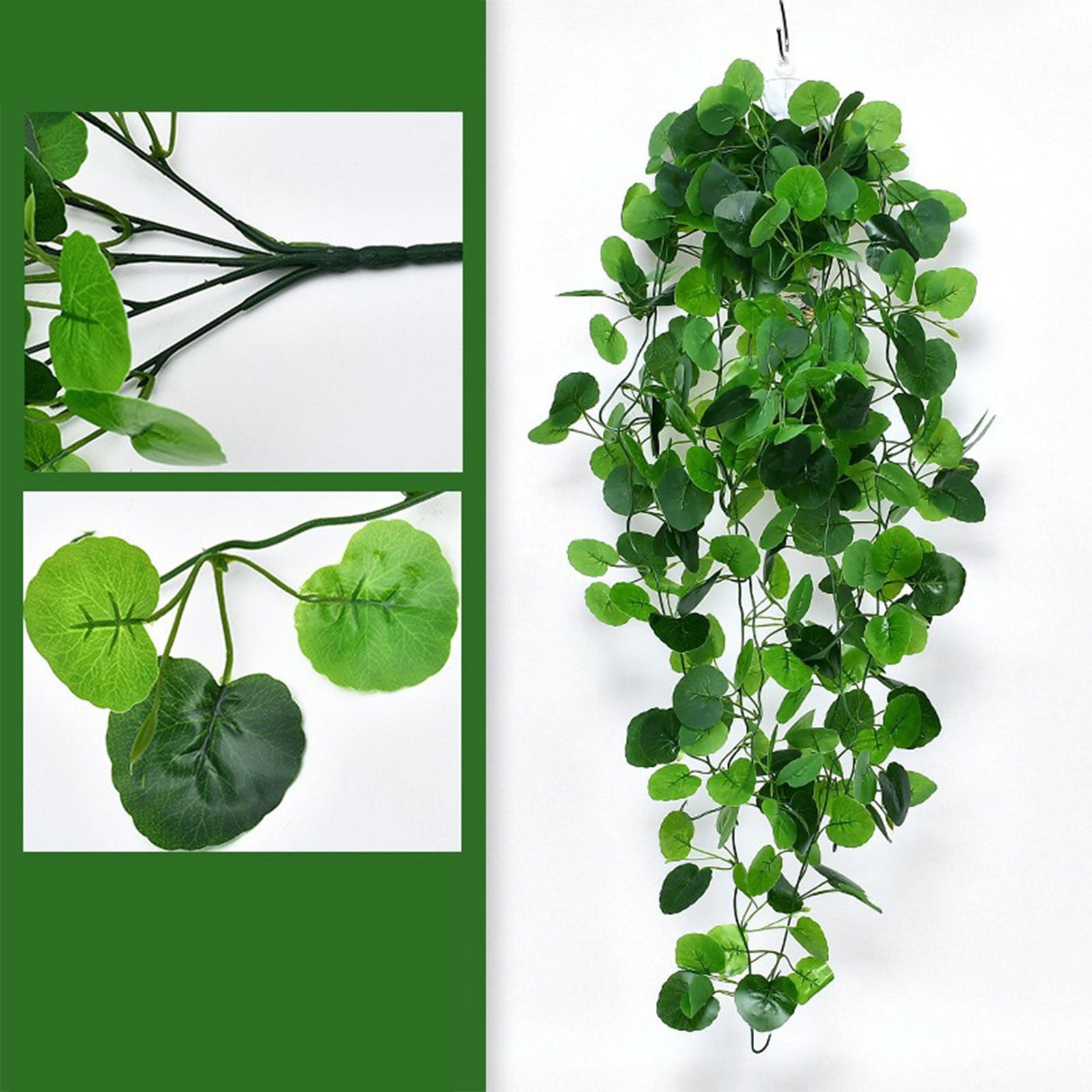 2pcs Fake Hanging Plants Vines for Room Decor, Artificial Ivy Greenery ...