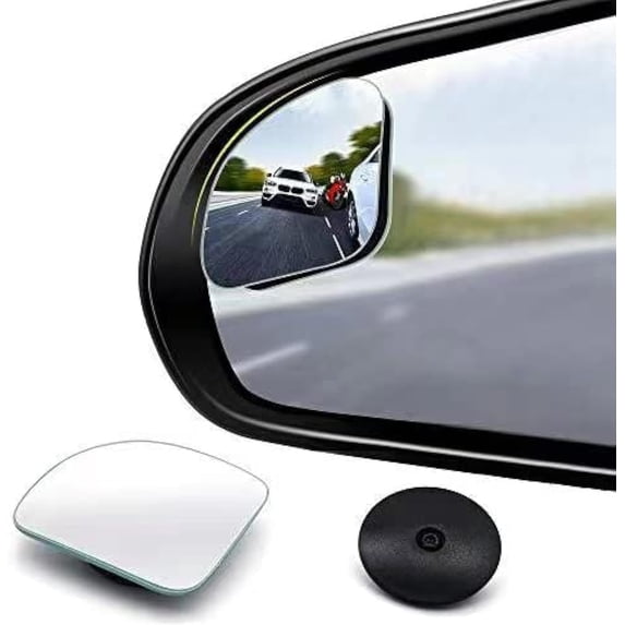 2pcs Fan Shaped Blind Spot Mirror, 360 Degree Adjustabe HD Glass ...
