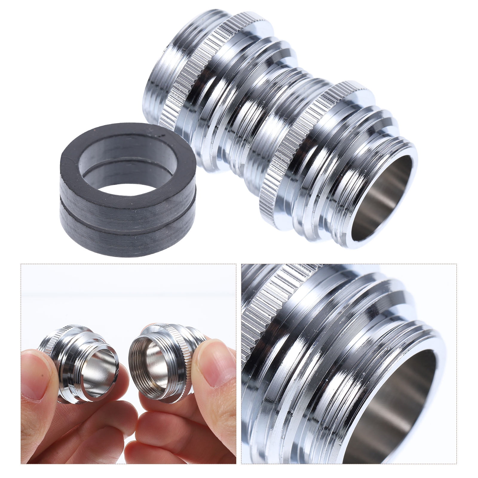 2pcs Faucet To Hose Adapter 22mm To 24mm/3/4 Inch Quick Connect Faucet ...