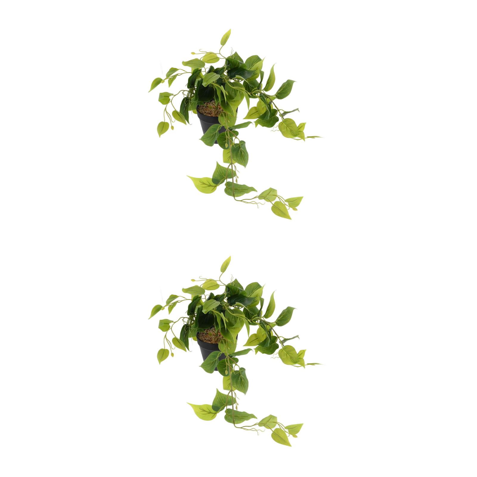2pcs Faux Pothos Plants Indoor Realistic Artificial Pothos Small Fake ...