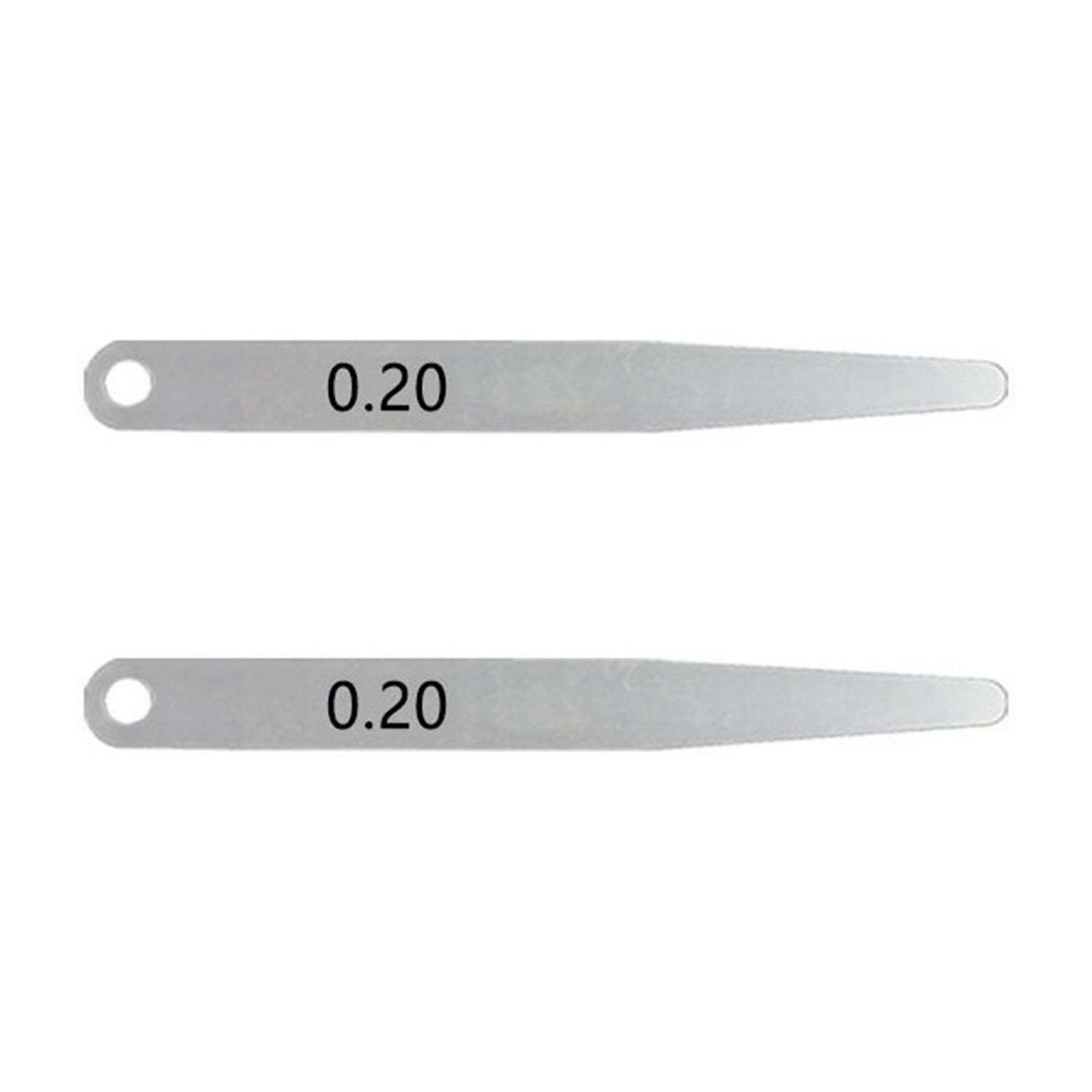 2pcs Feeler Meters Metric Thickness Feeler Gauge 0.05-0.30mm Gap ...
