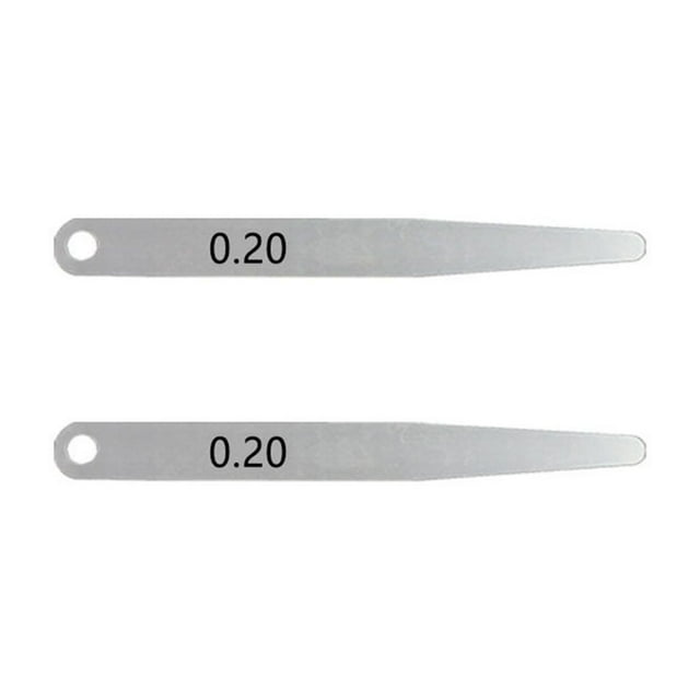 2pcs Feeler Meters Metric Thickness Feeler Gauge 0.05-0.30mm Gap ...
