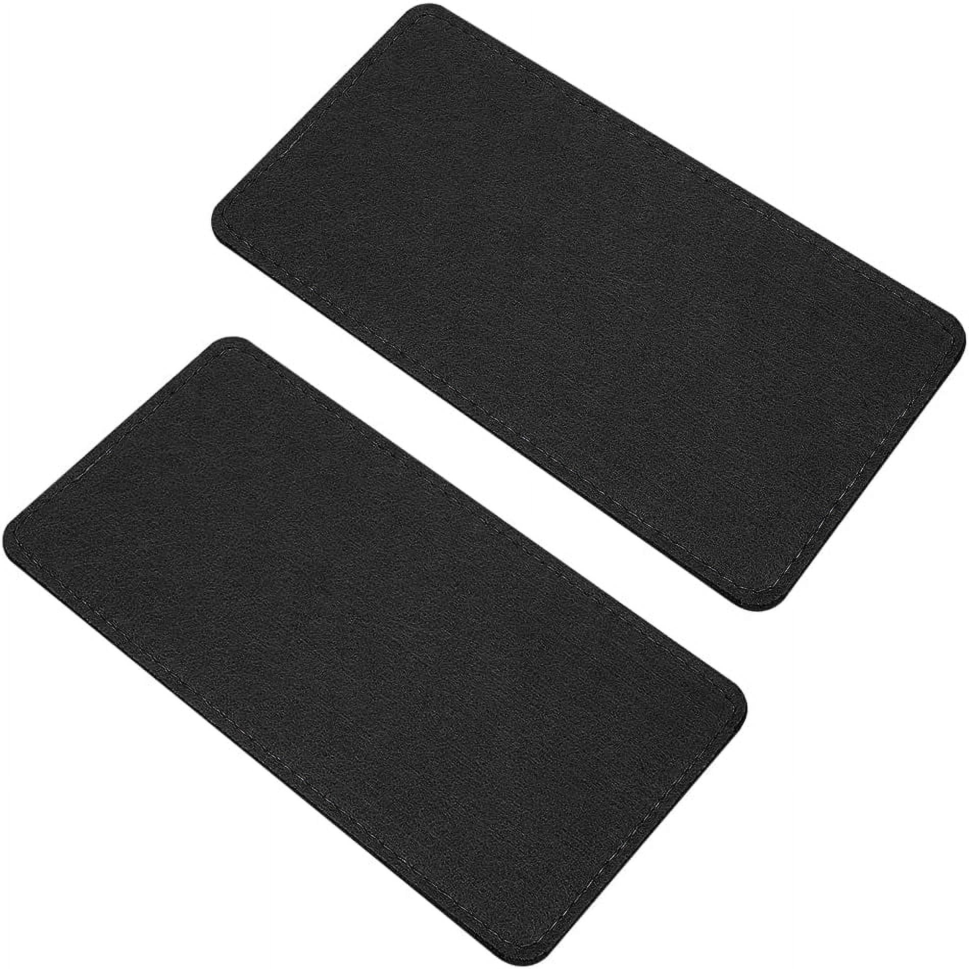 2pcs Felt Bag Base Shaper 9.8 x 5.1 Inch Insert Bag Bottom Black Purse Bottoms Rectangle Bag ...