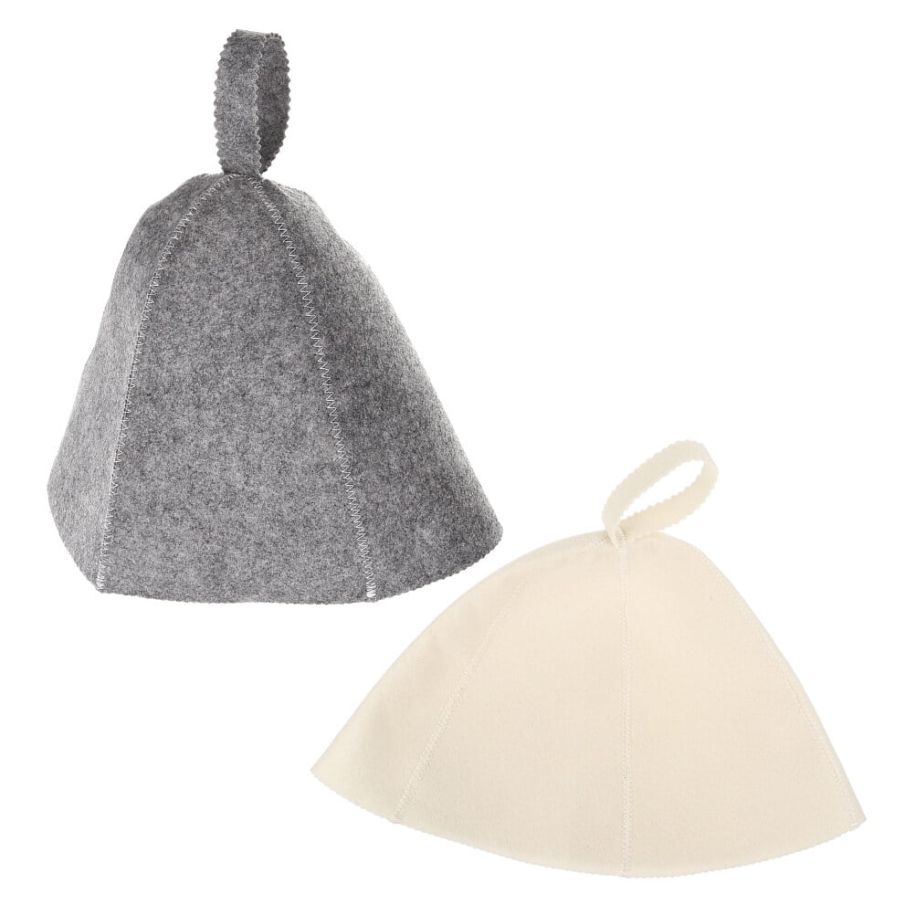 2pcs Felt Sauna Hat Hot Dry Steam Room Bath Hats Felt Modern ...