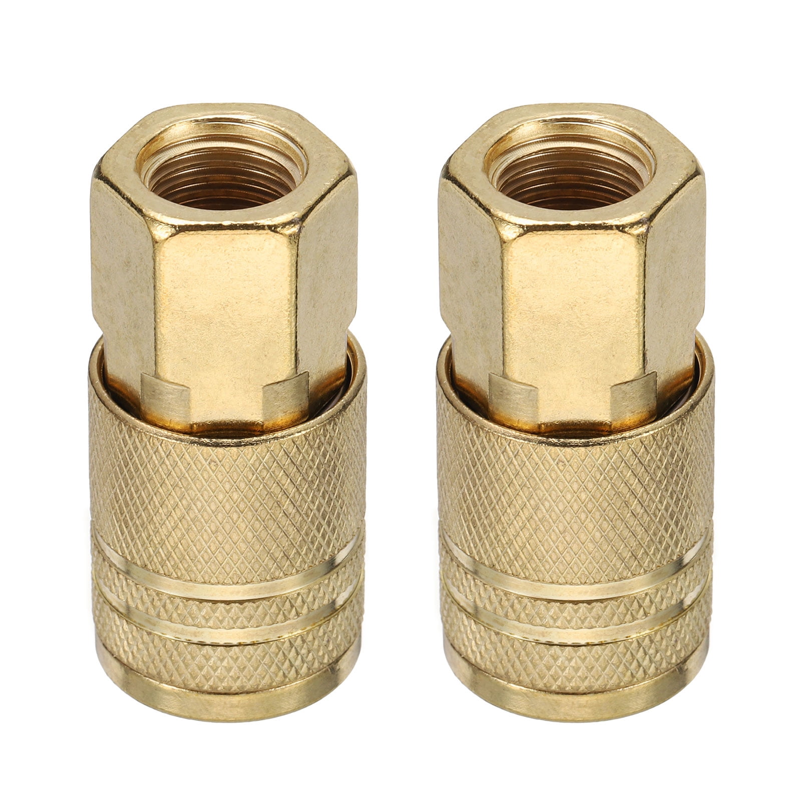 2pcs Female Industrial Coupler 1/4" NPT M Style Air Hose Fittings Quick ...