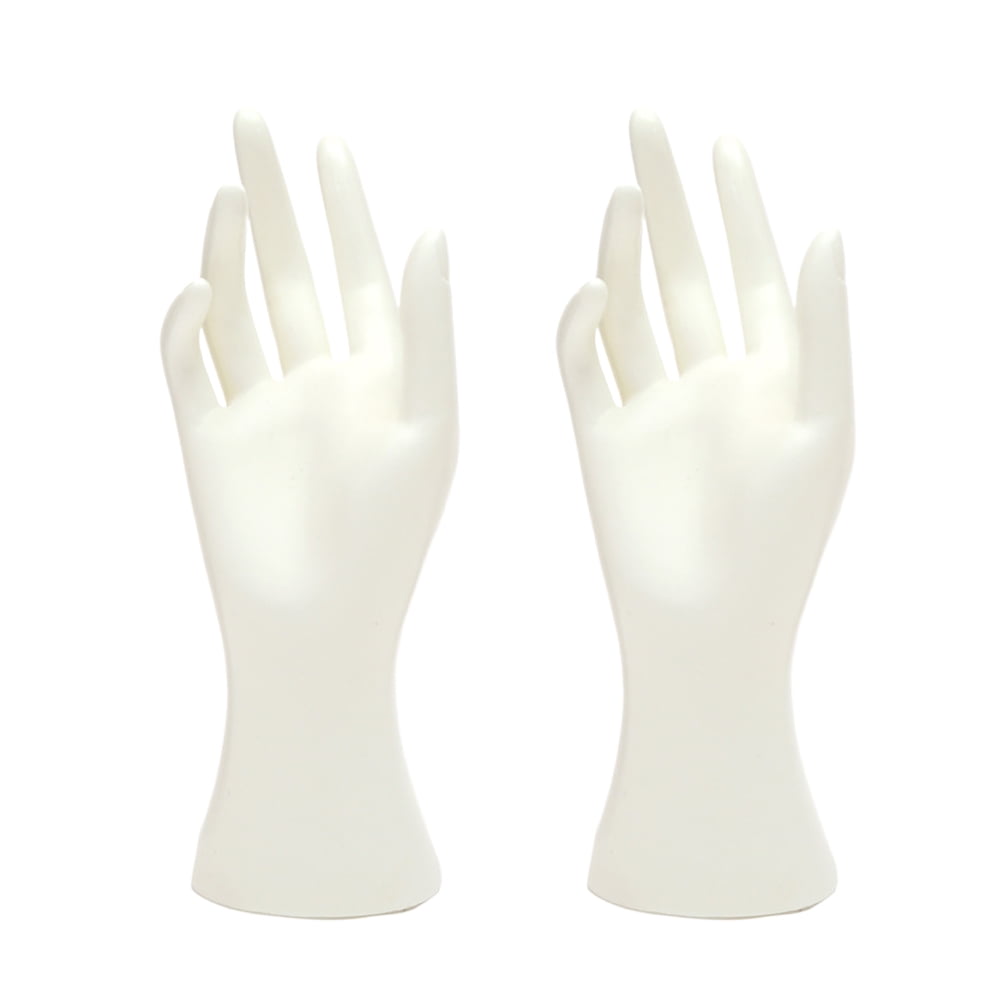 2pcs Female Mannequin Hand Plastic Hand Model Creative Rings Stand ...