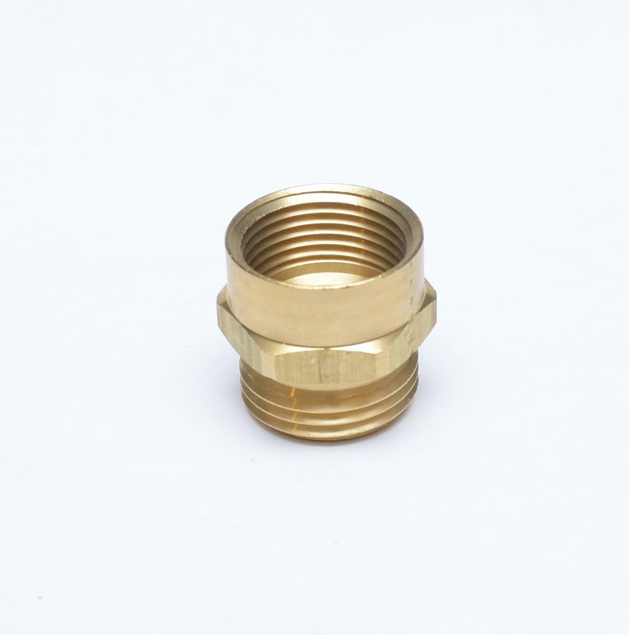 2pcs Female NPT FPT FIP to Male GHT Garden Hose Thread Adapter Brass ...