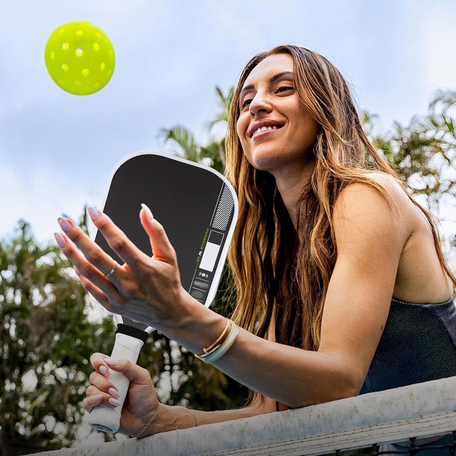 2pcs Fiber Table Tennis Rackets High Elasticity For Enhanced Stability ...