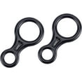 2pcs Figure 8 Descender Rigging Black Aluminum Alloys Climb 8 Belay ...