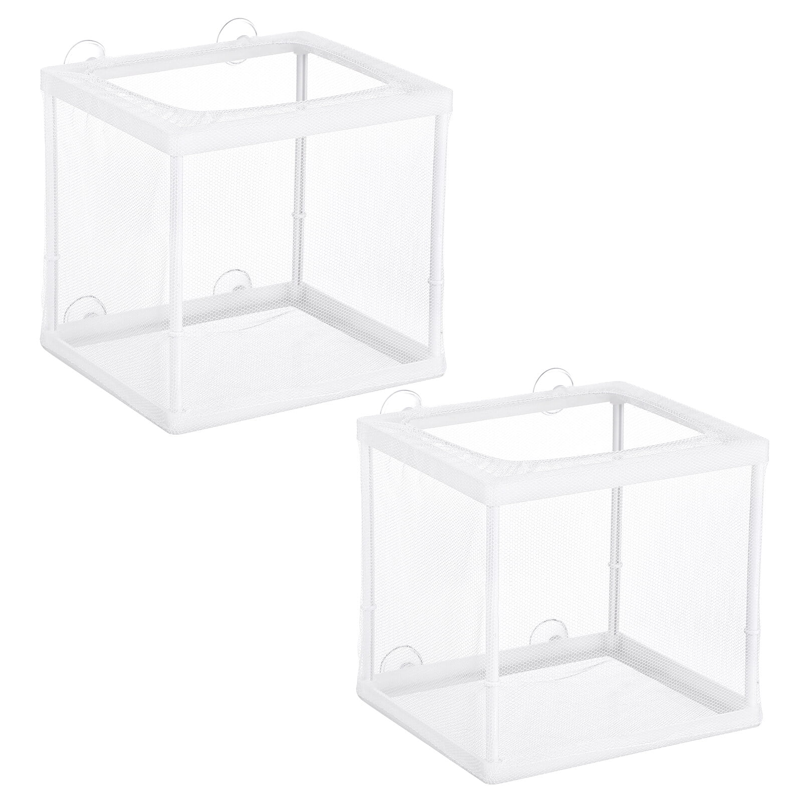 2pcs Fish Tank Breeder Box Aquarium Fish Isolation Mesh Hatchery ...