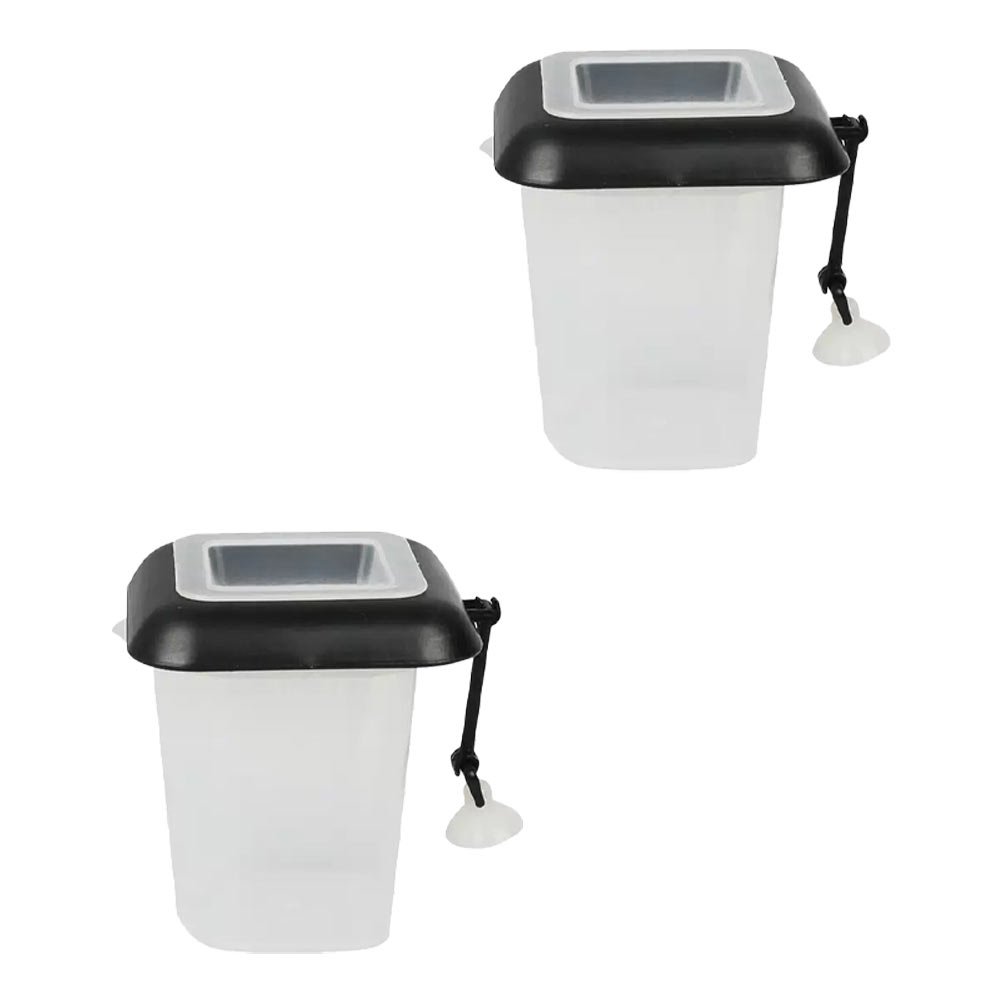 2pcs Fish Tank Feeder Cups Plastic Blood Worm Feeder Fish Food ...