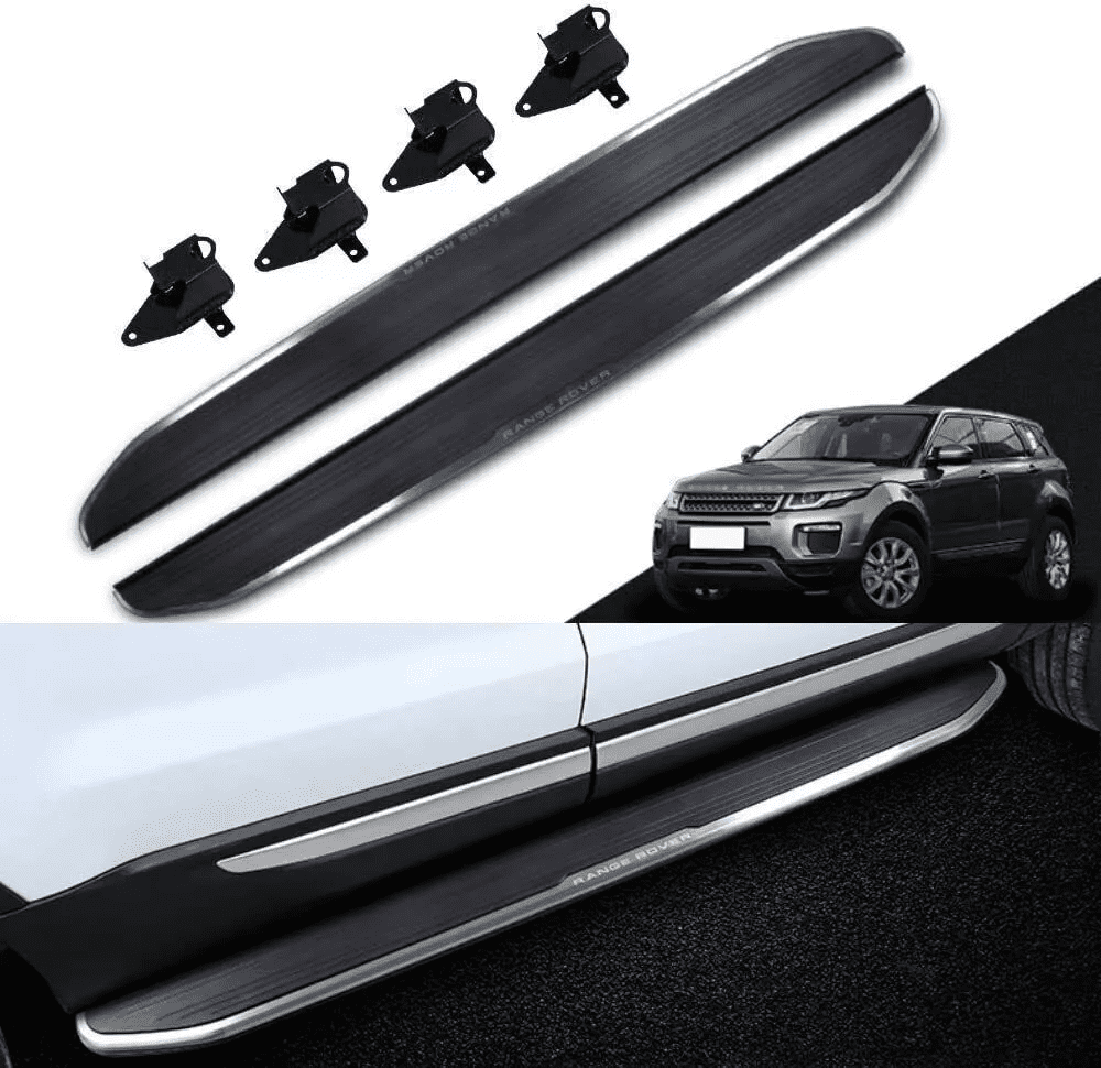 2pcs Fixed Running Board Side Step Nerf Bar for Range Rover Evoque 2014 ...