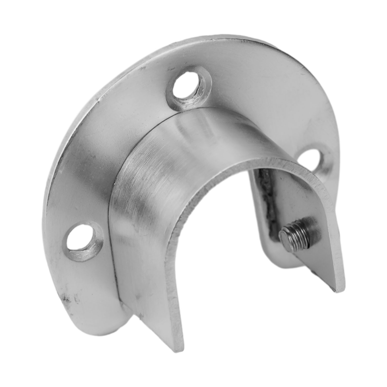 2pcs Flange Rod Holder Stainless Steel Closet Rod Bracket End Supports ...