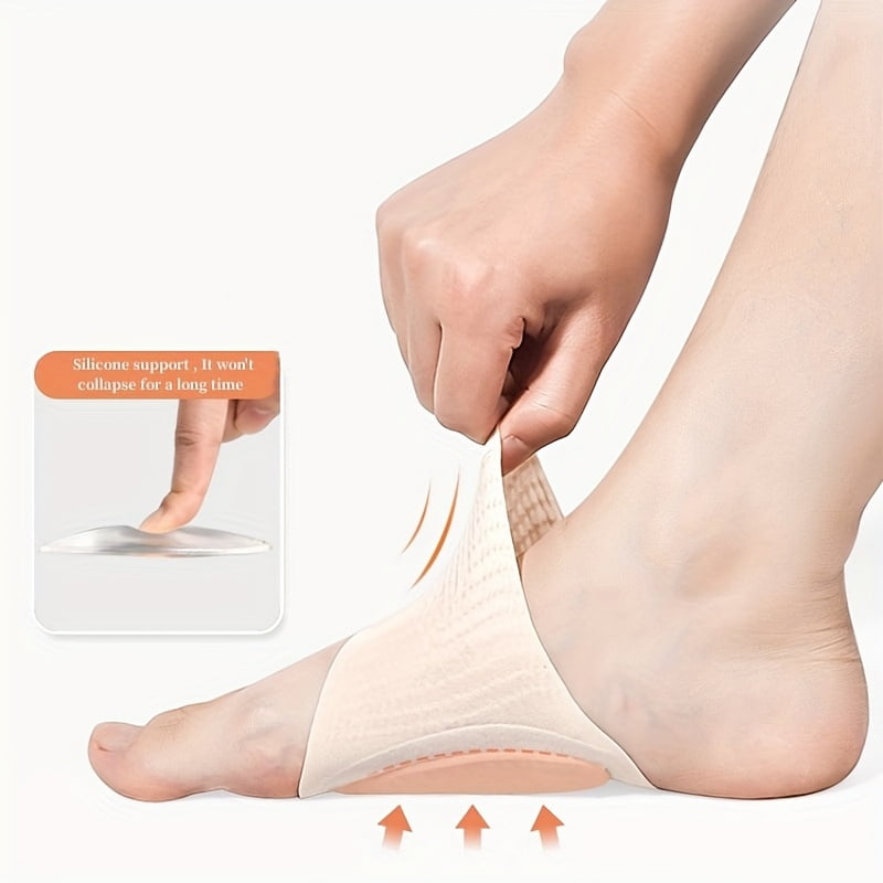 2pcs Flat Foot Arch Correctors, Soft Anti-slip Arch Support Pads, For ...