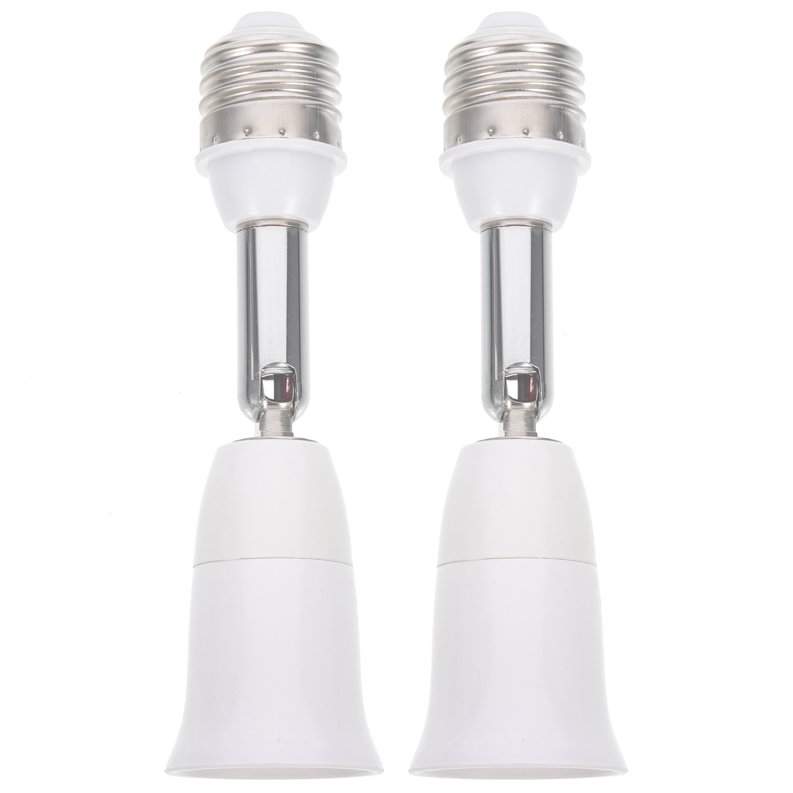 2pcs Flexible Light Bulb Lamp Socket Adapter Extender Adjustable Bulb ...