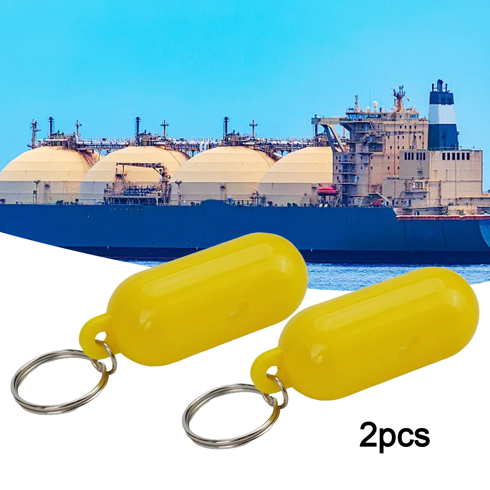 2pcs Floating Keyring Buoyant Key Ring Marine Sailing Boat Float ...