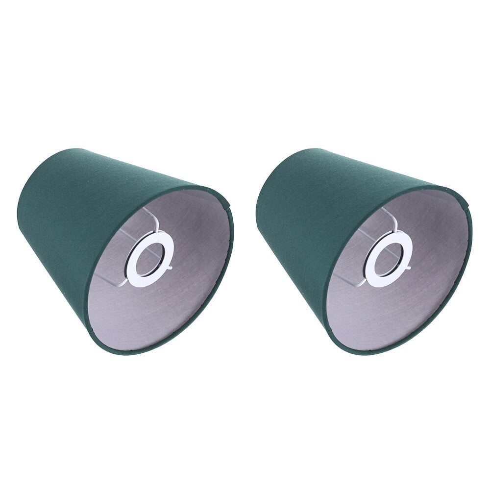 2pcs Floor Table Lampshade Cover Green Replacement Cloth Rustic ...