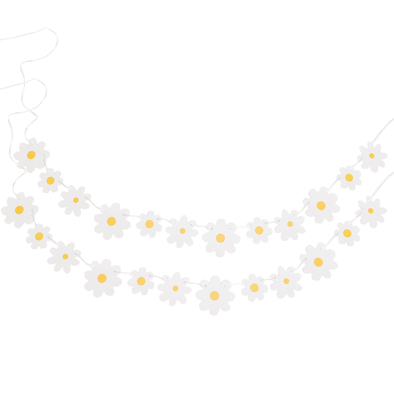 2pcs Flower Banner Garland Party Hanging Banner Birthday Party Hanging ...