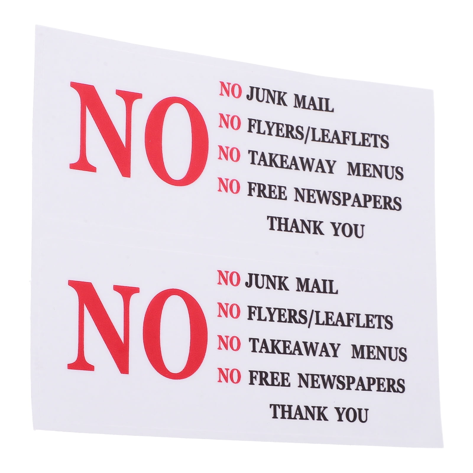 2pcs No Flyers Sticker For Mailbox Self-Adhesive Decal Adhesive Mailbox ...