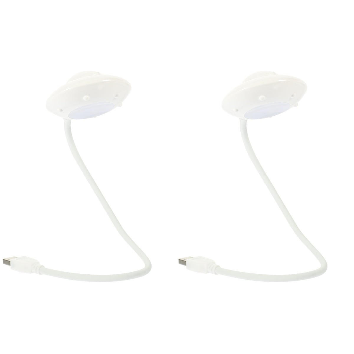 2pcs Flying Saucer Shaped Night Light USB Charging Table Light LED ...