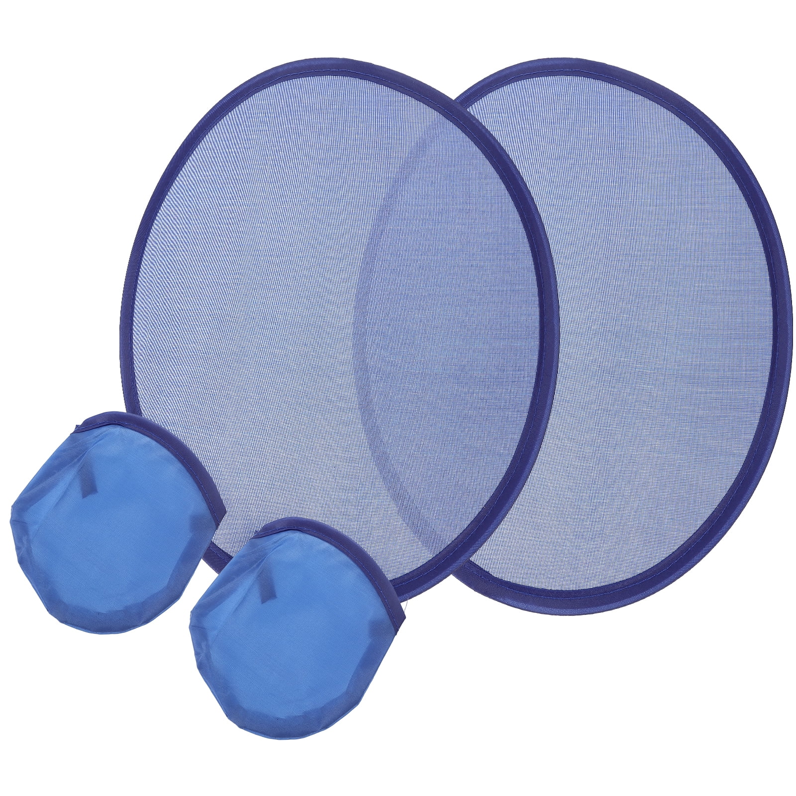 2pcs Foldable Fan Summer Handheld Fan Round Folding Fan Blank Hand Fan ...