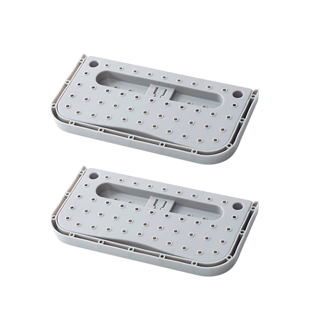 2pcs Foldable Hanging Shoe Racks Simple Sticky Useful Wall Mounted Shoe ...