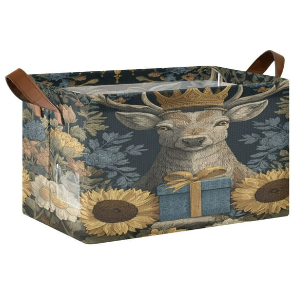 2pcs Foldable Iron Frame Storage Basket Open Basket Bins Versatile ...