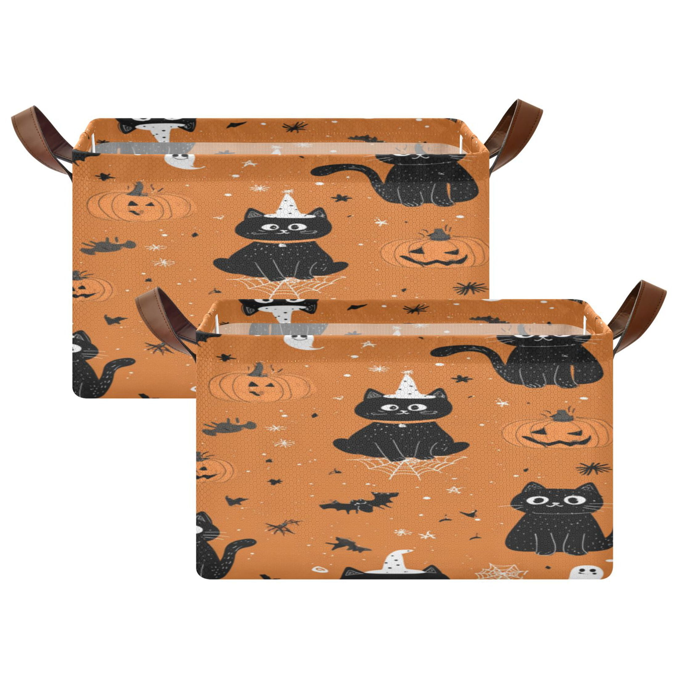 2pcs Foldable Iron Frame Storage Basket Open Basket Bins Versatile ...