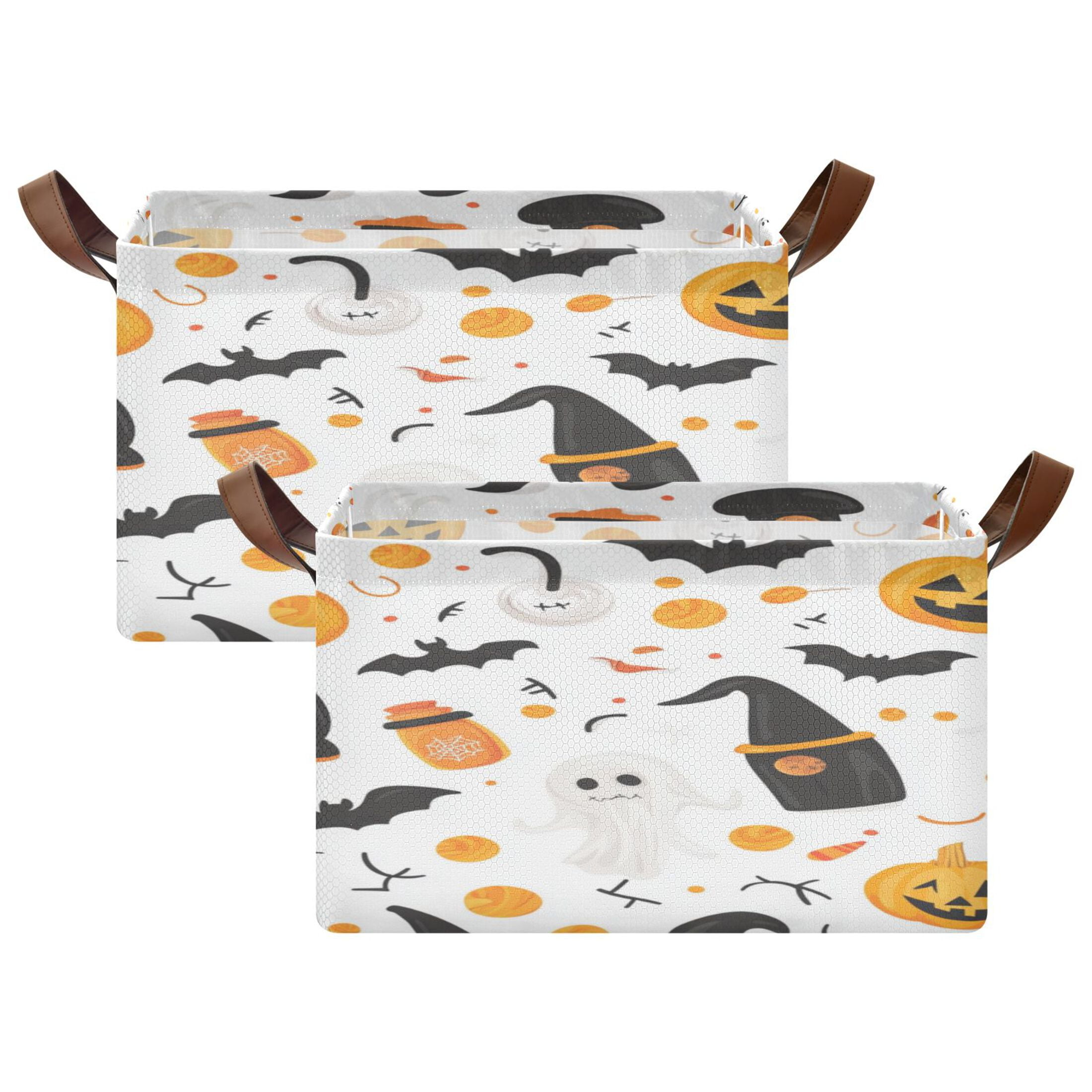 2pcs Foldable Iron Frame Storage Basket Open Basket Bins Versatile ...