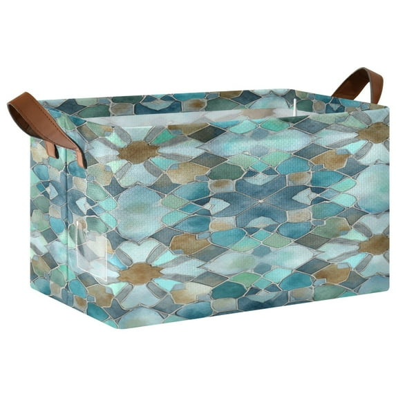 2pcs Foldable Iron Frame Storage Basket Open Basket Bins Versatile ...