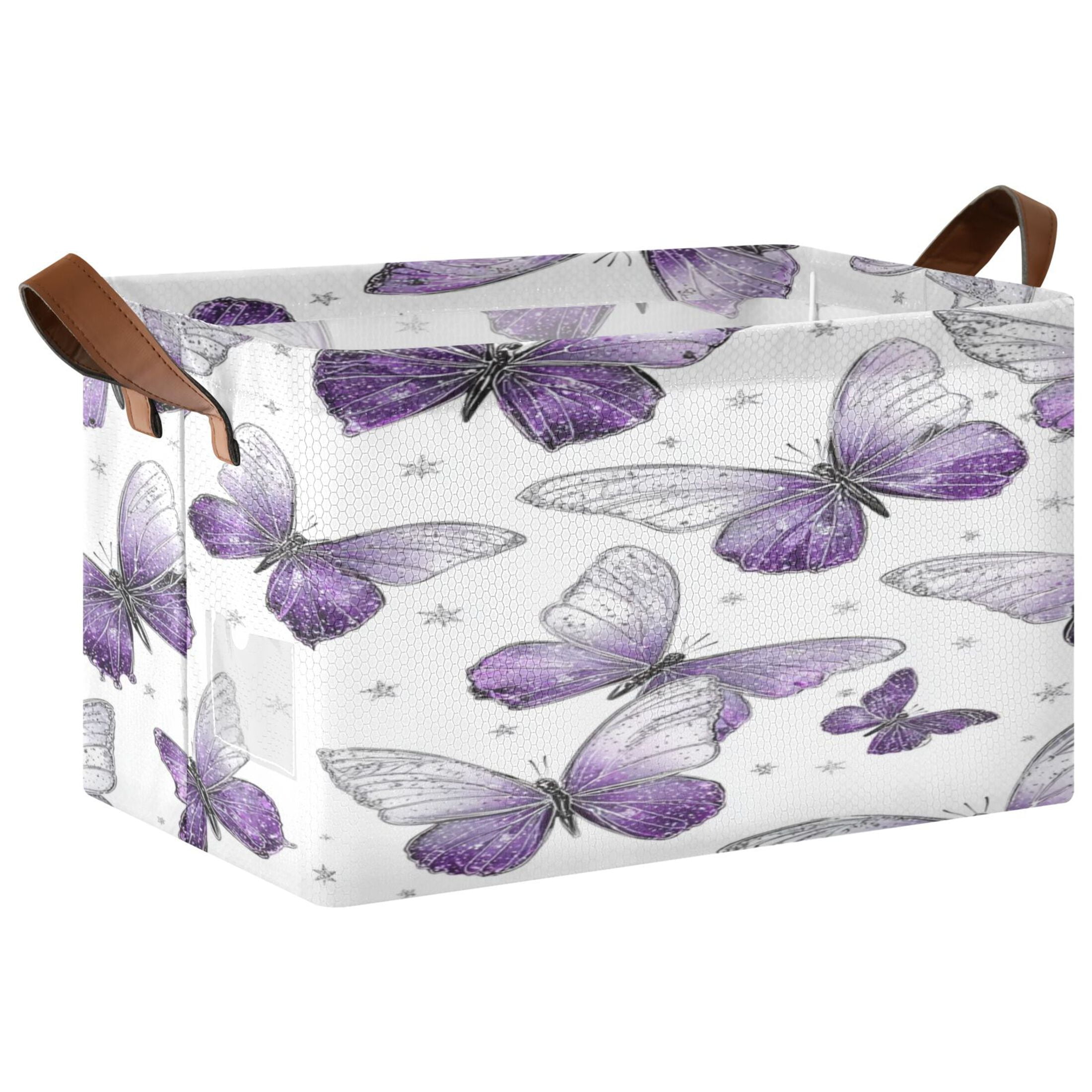 2pcs Foldable Iron Frame Storage Basket Open Basket Bins Versatile ...