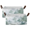 2pcs Foldable Iron Frame Storage Basket Open Basket Bins Versatile ...