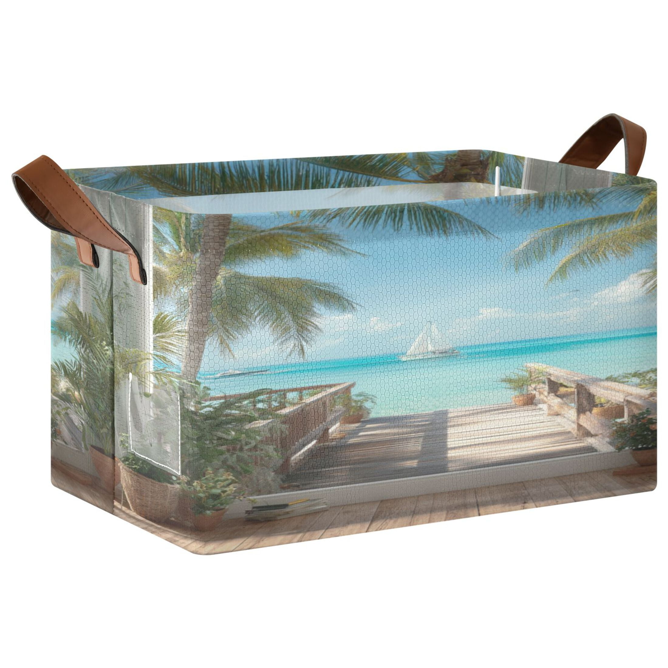 2pcs Foldable Iron Frame Storage Basket Open Basket Bins Versatile ...