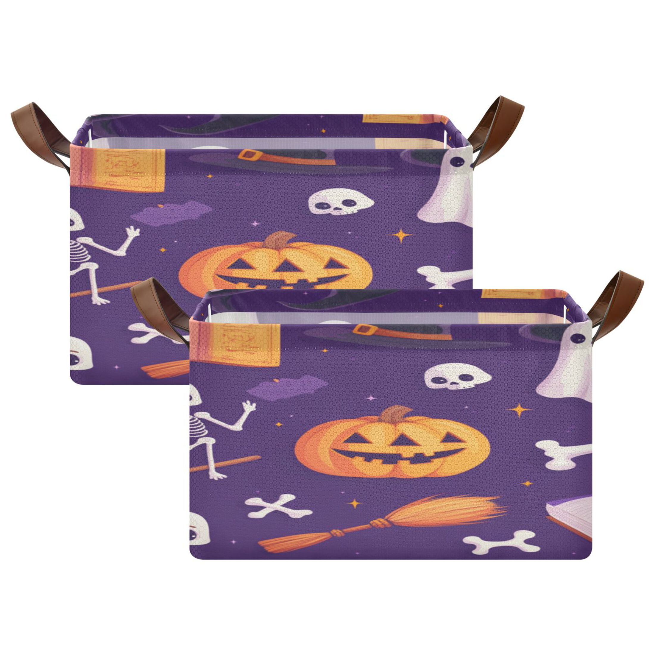 2pcs Foldable Iron Frame Storage Basket Open Basket Bins Versatile ...