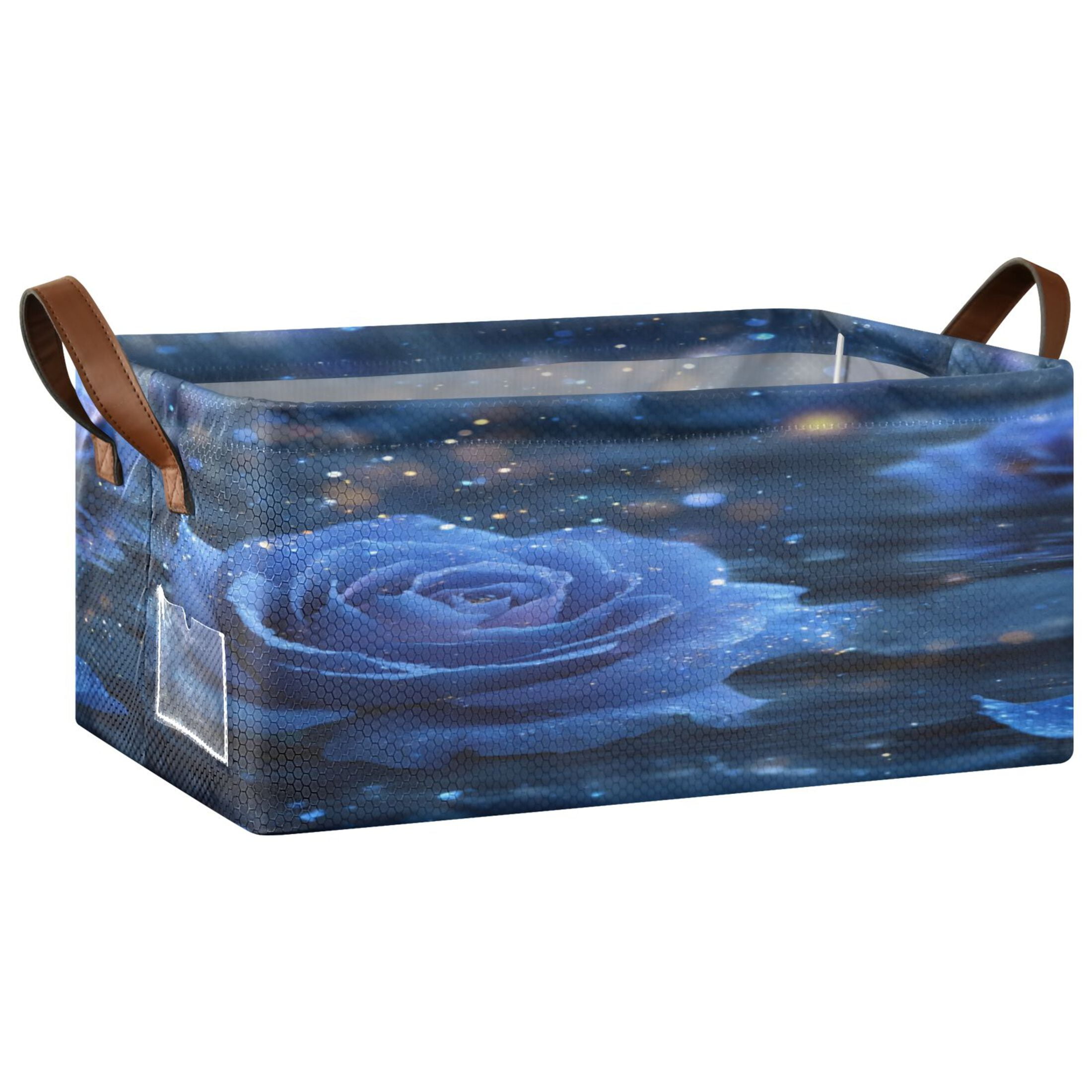 2pcs Foldable Iron Frame Storage Basket Open Basket Bins Versatile ...