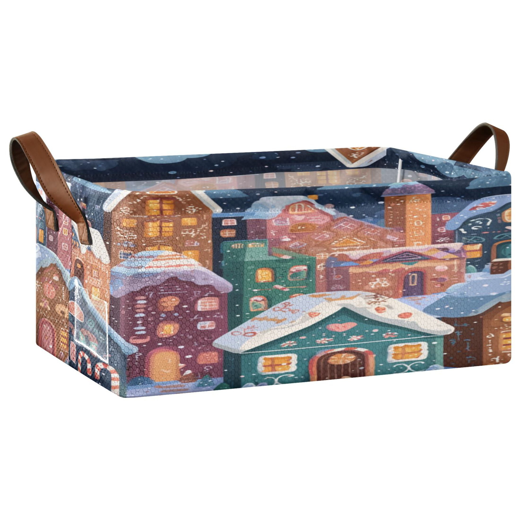 2pcs Foldable Iron Frame Storage Basket Open Basket Bins Versatile ...