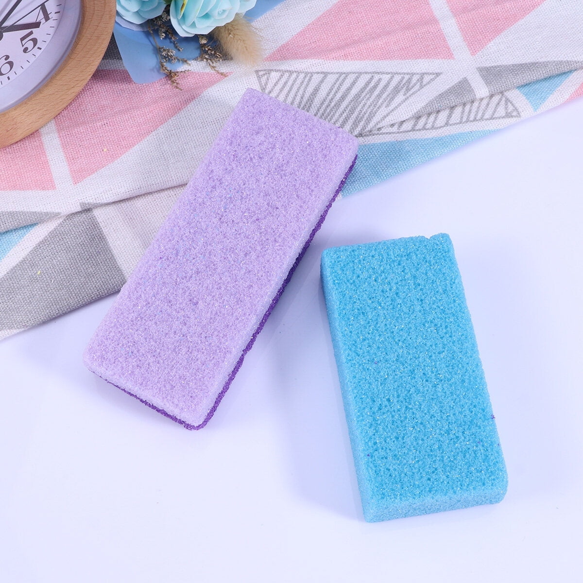 2pcs Foot Care Exfoliator Pedicure Tool Foot Pumice Stone Sponge Block ...