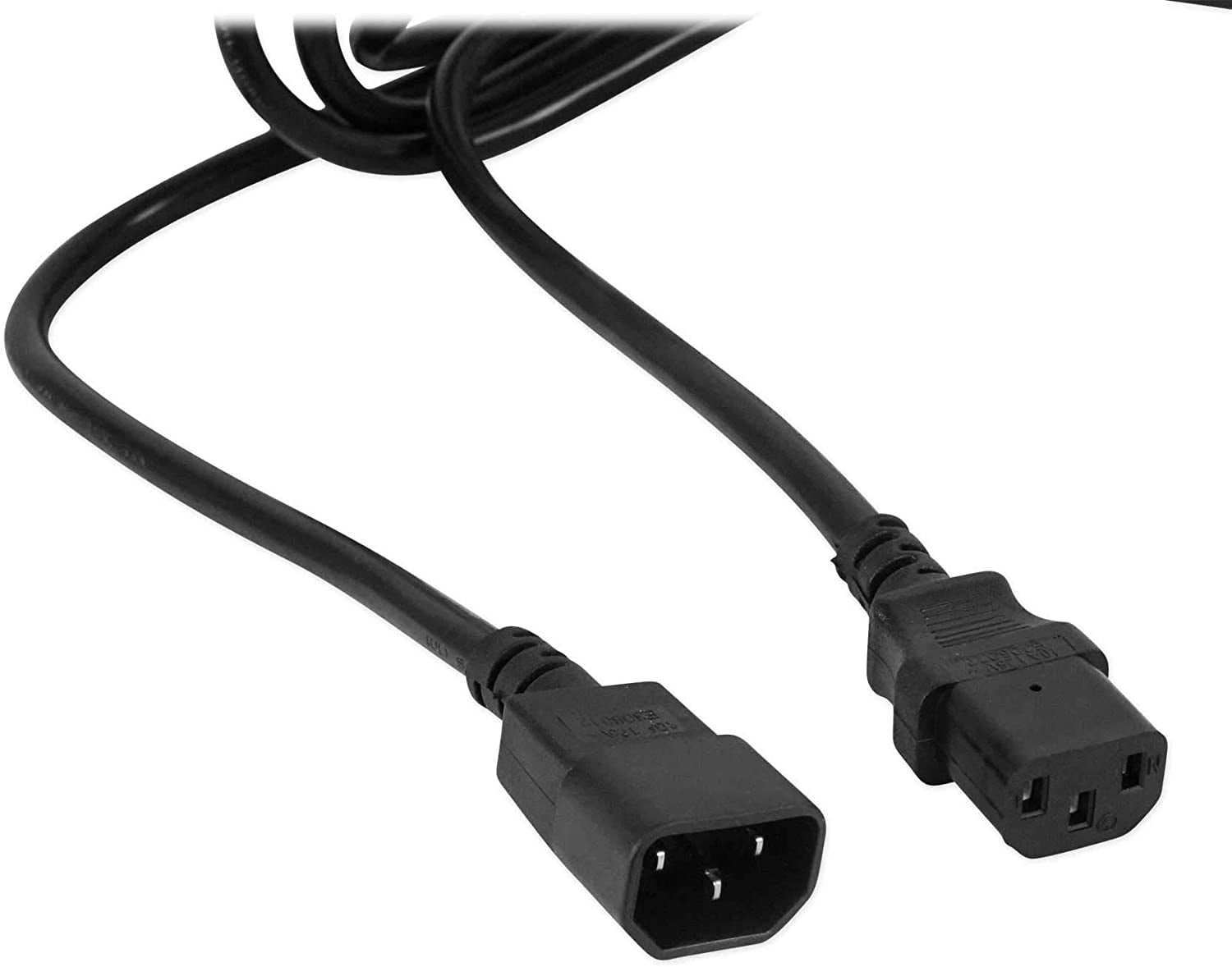 2pcs Foot IEC Male to Female Power Cable for Light Fixtures - Walmart.com