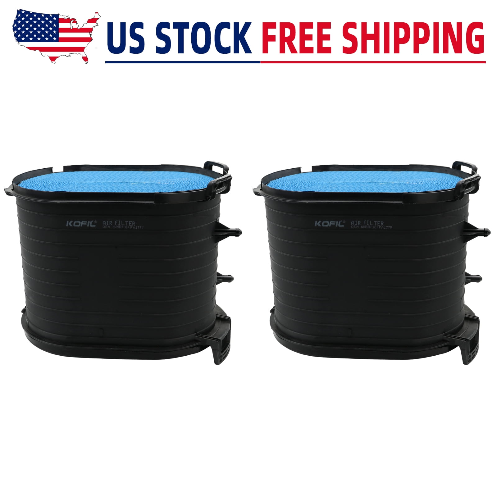 2pcs For Air Filter FA1778 Ford Excursion F250 F350 F450 F550 6.0L ...