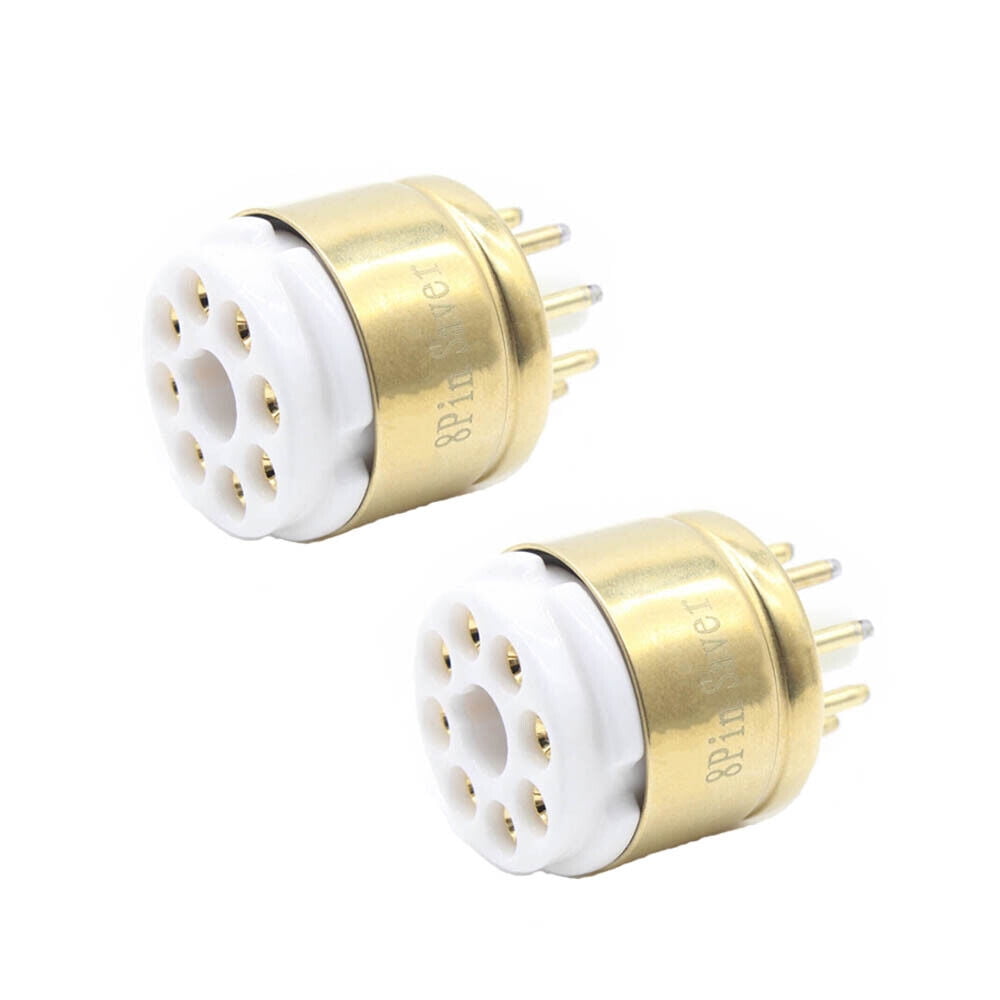 2pcs For EL34 KT88 6550 6L6 6CA7 5U4G 5Z3 274B 6F8G Golden 8Pin Octal ...
