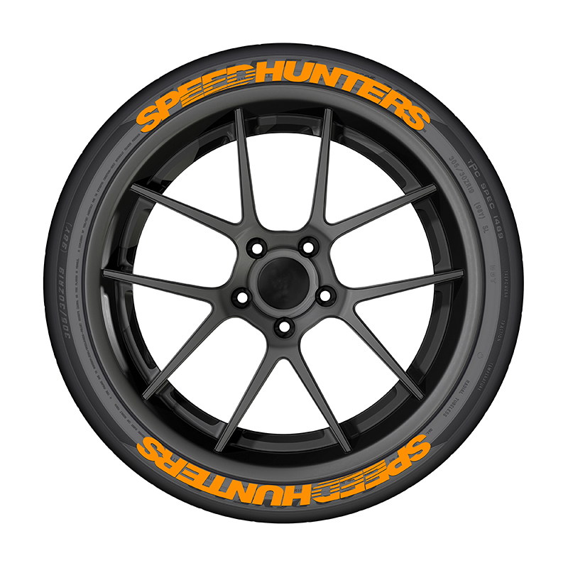 2pcs For One Tire SPEEDHUNTERS Car 3D Tire Letter Sticker Trend Auto ...