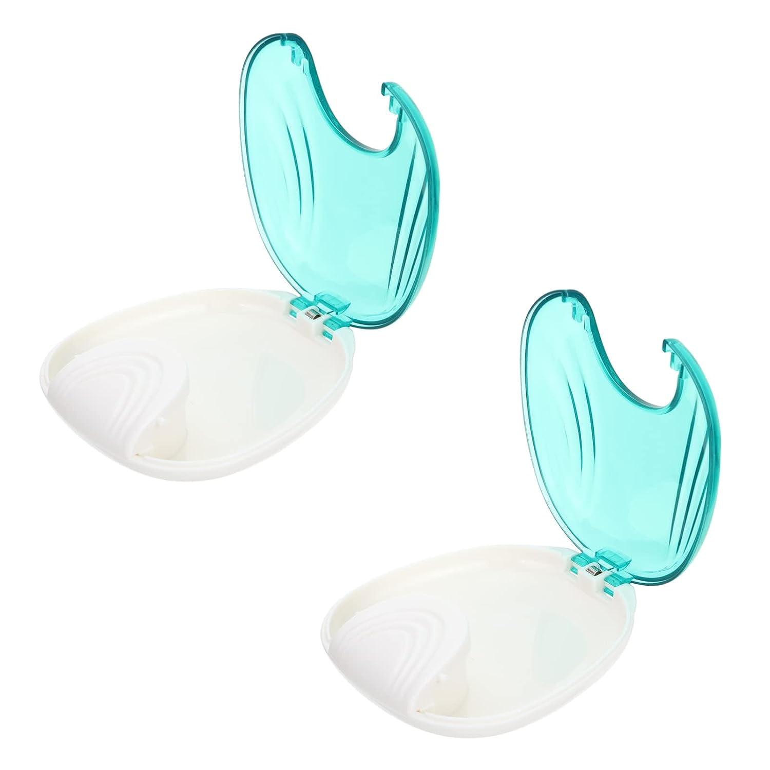 2pcs For Shaped Braces Cleaning Retainers Container Partial To- Plastic ...
