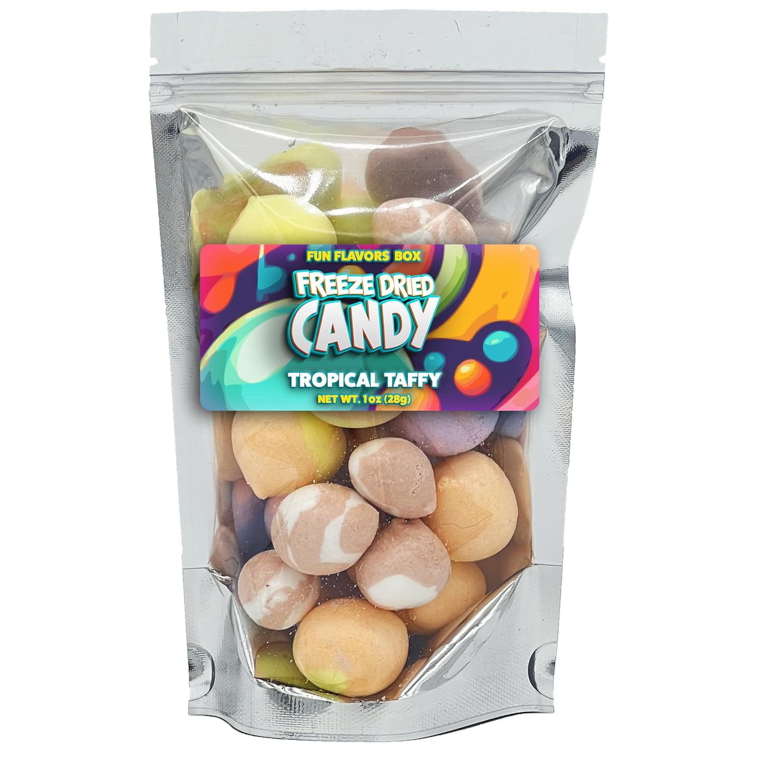 2pcs Freeze Dried Candy Tropical Taffy Variety Pack - Crunchy Candy ...