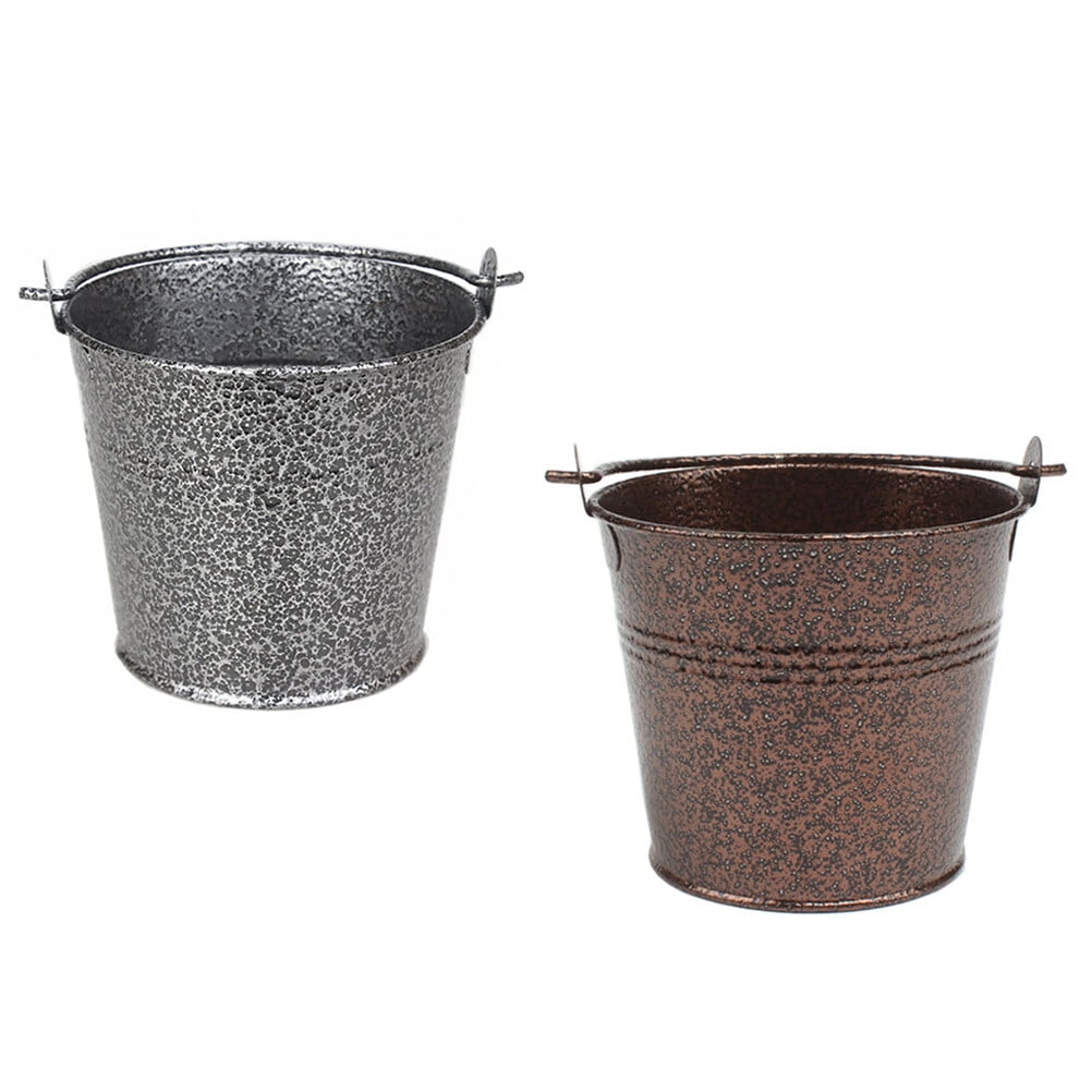 2pcs French Fries Bucket Snack Bucket Container Icing Fries Tin Pails ...