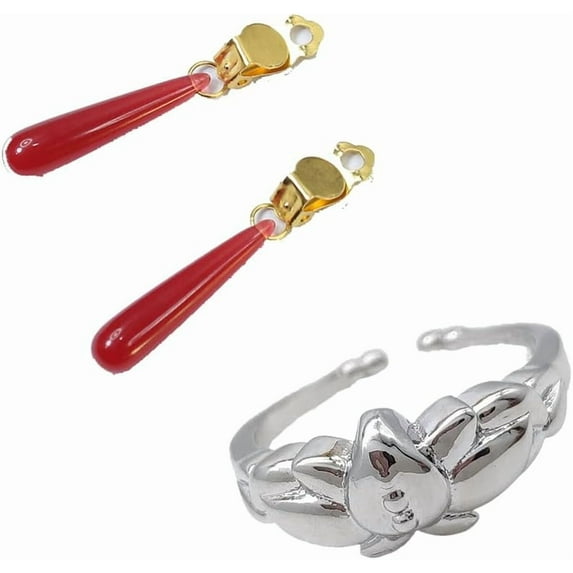 2pcs Frieren Earrings Anime Frieren Beyond Journey's End Cosplay ...