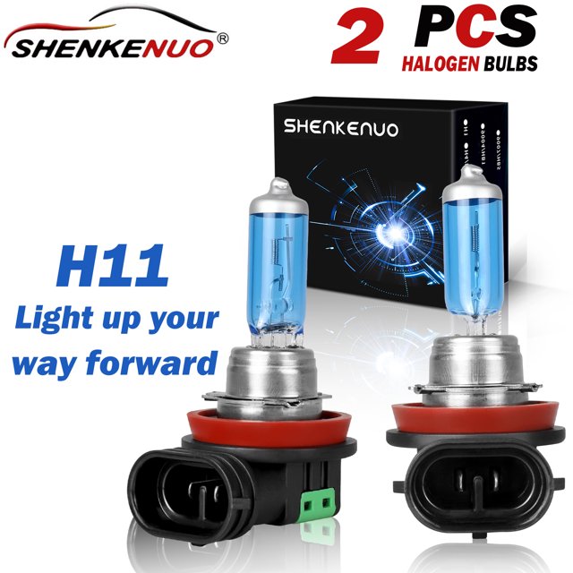 2pcs Front Fog Light Super Bright H11 H11LL H8 H8LL White Halogen Bulbs ...