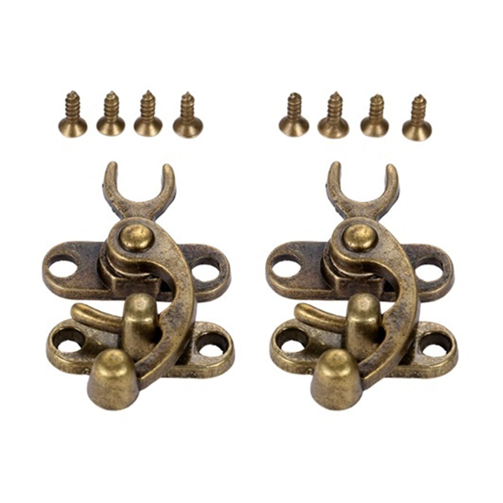 2pcs Furniture Locked Box Suitcase Toggle Latch Buckles Antique Bronze ...