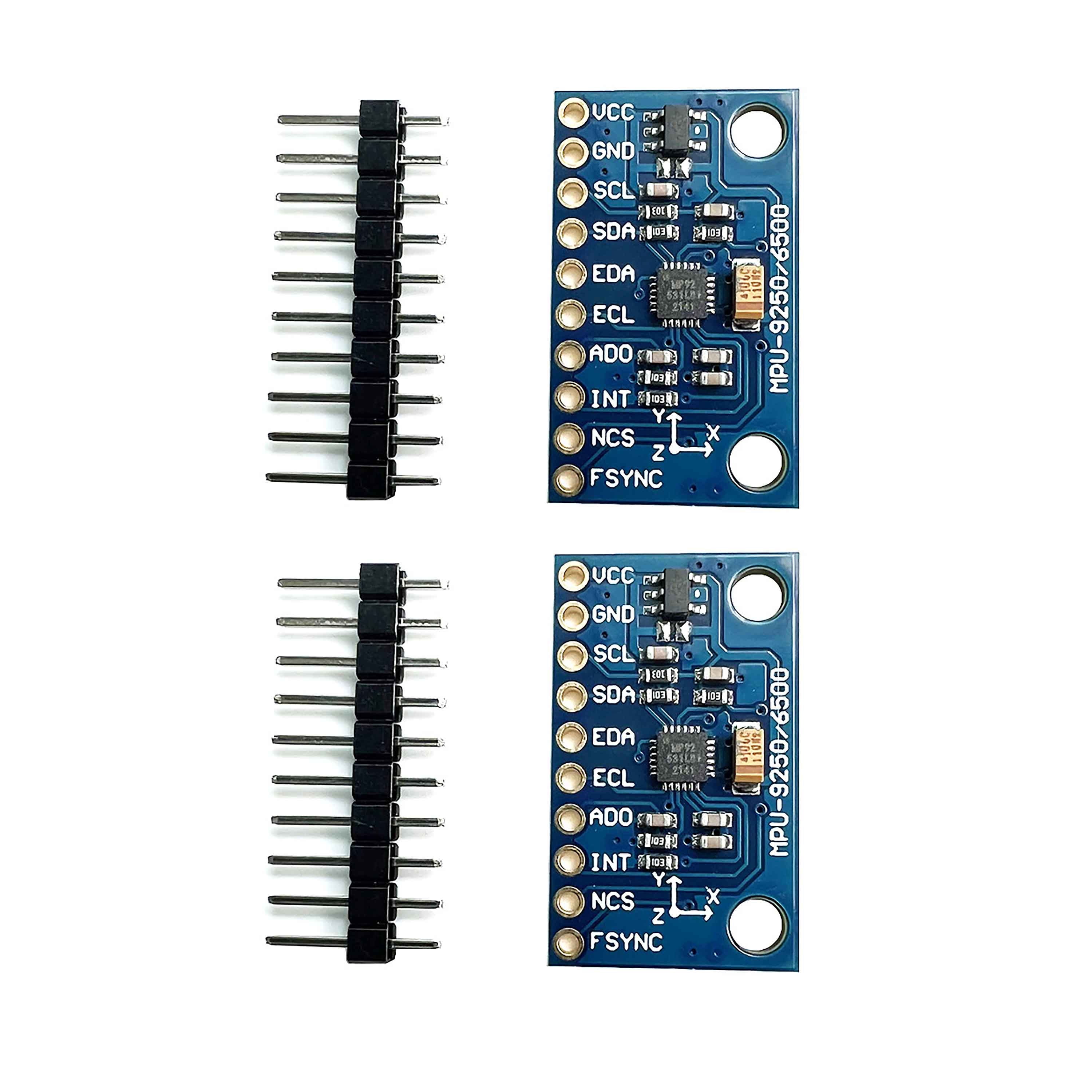 2pcs GY-9255 9-Axle 16 Bit Gyroscope Acceleration Magnetic Sensor 3~5V ...